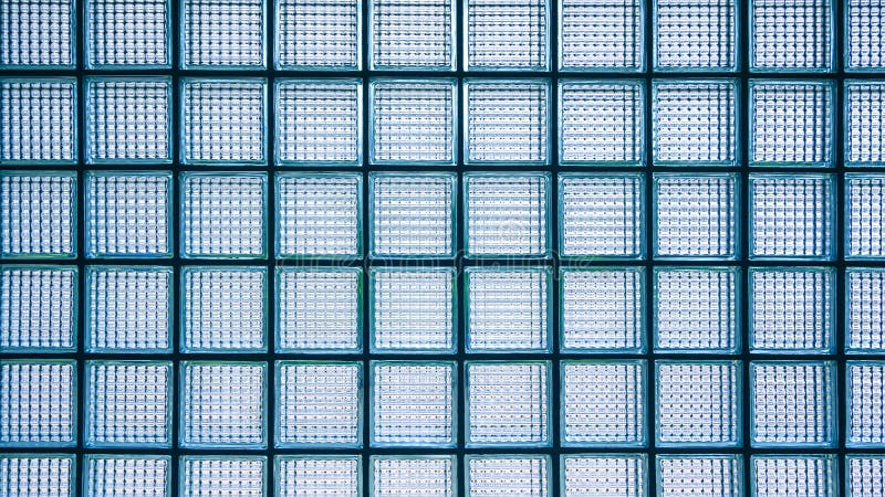 Glass Brick Blocks on Pink Concrete Wall of Vintage House with Sunlight ...