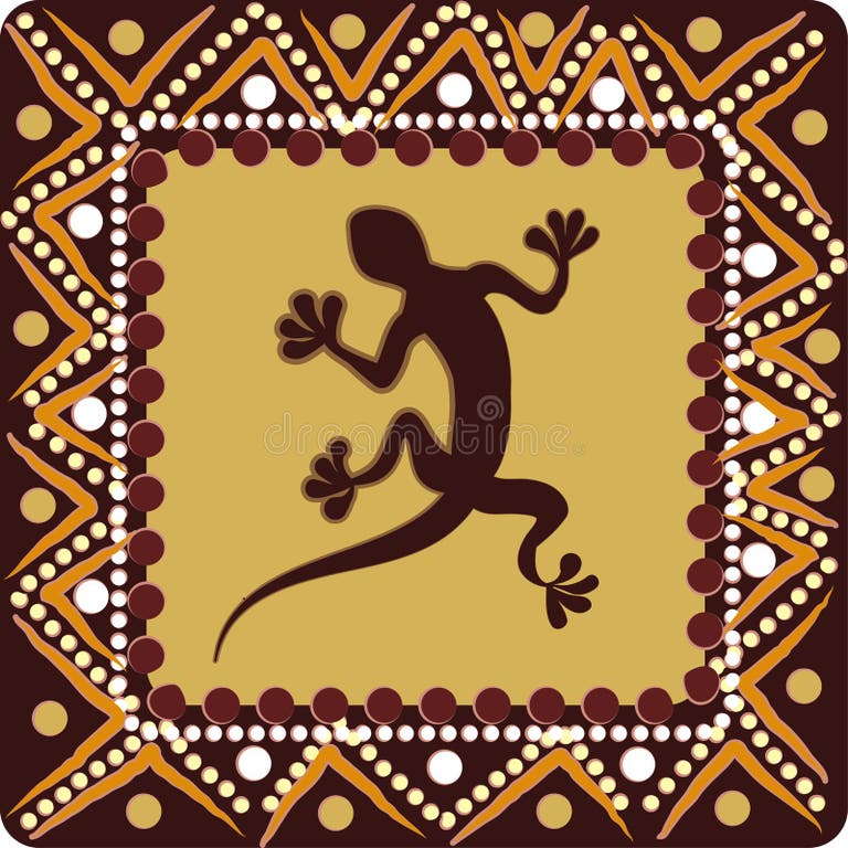 Pattern with Imitation of Elements of Rock Art Stock Vector ...