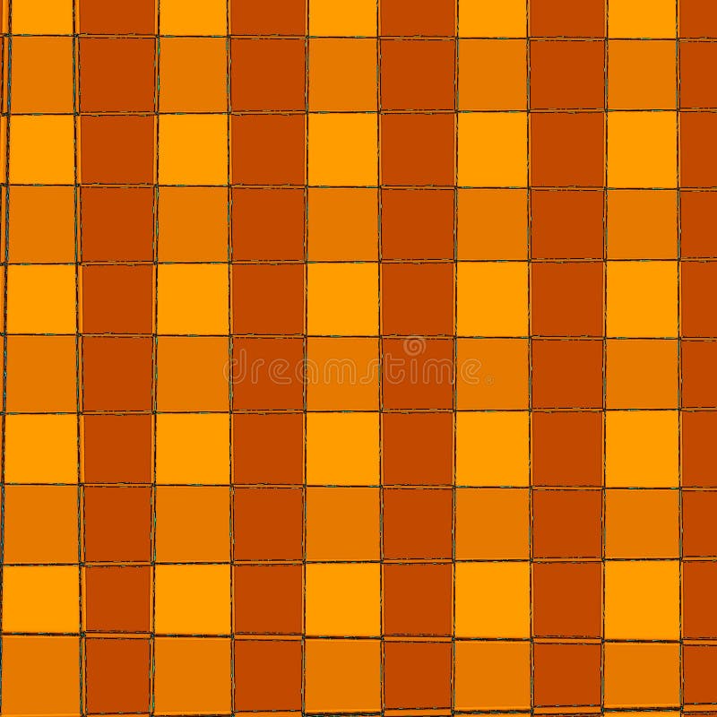 Square Pattern Orange Texture Background Stock Illustration ...