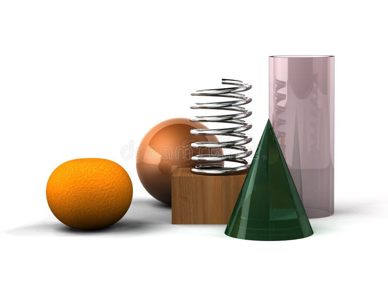 A Cillection of Children S Toys in the Form of 3-dimensional Geometric ...