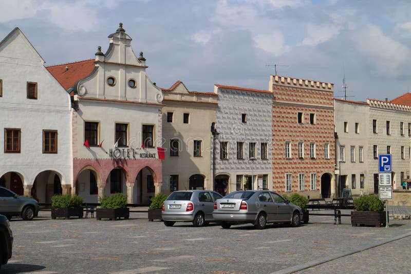 Square of Peace in Slavonice Editorial Photo - Image of city, buildings ...