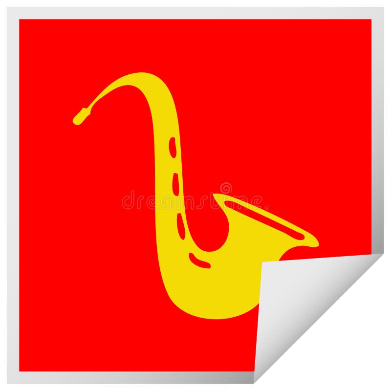Sticker Saxophone Stock Illustrations – 433 Sticker Saxophone Stock ...