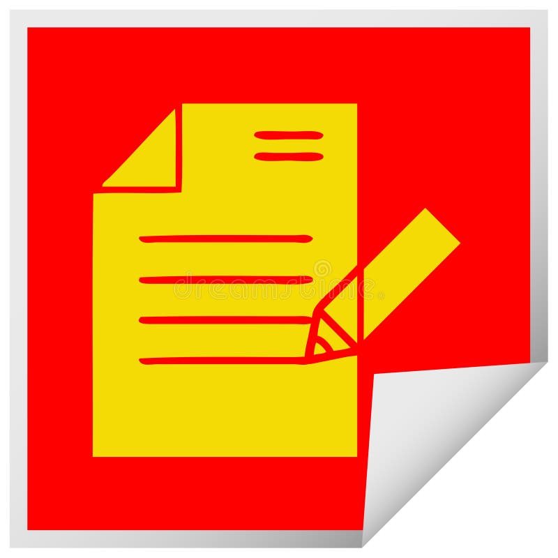 Cartoon Document Sticker Stock Illustrations – 4,760 Cartoon Document ...