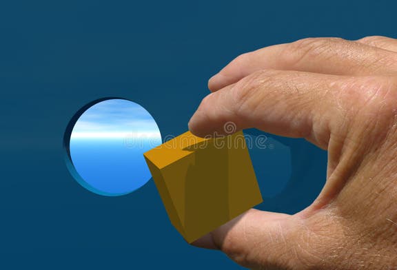 Square Peg Round Hole stock photo. Image of development - 1168980