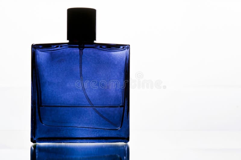 Square Perfume Bottle on White Background Stock Image - Image of ...