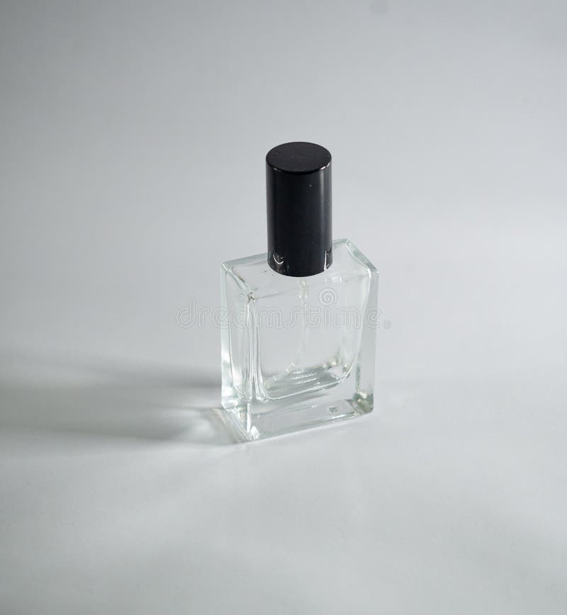 Square Perfume Bottle on White Background Stock Image - Image of bottle ...