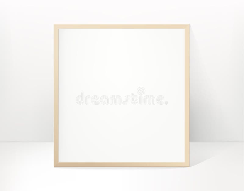 Square Photo Frame in Bright Interior. Template for Design Stock Vector ...
