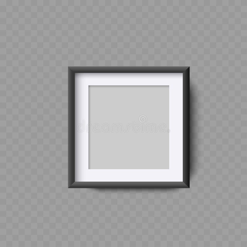 Square Photo Frame Mockup - Vector Stock Illustration - Illustration of ...