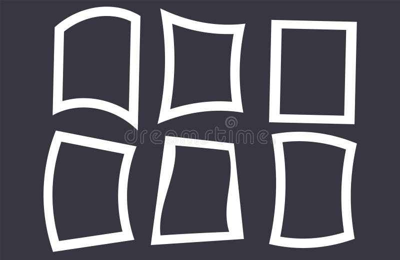 Square Picture Frames. Photo Borders Stock Vector - Illustration of ...