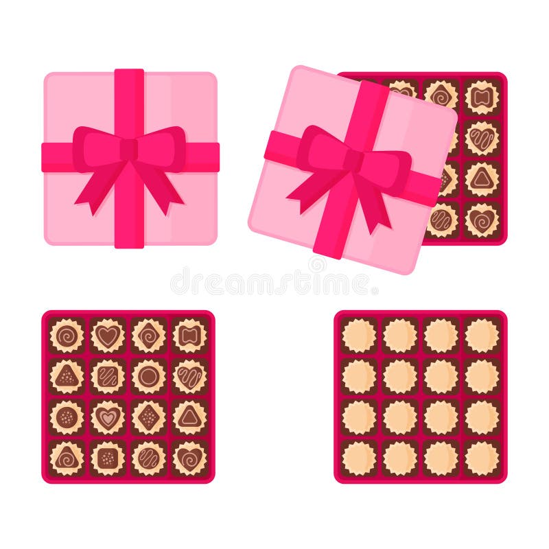 Square Box Chocolates Stock Illustrations – 35 Square Box Chocolates ...