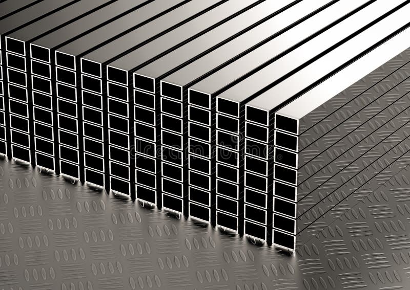 Square pipes stock image. Image of industry, cylinder - 81596707