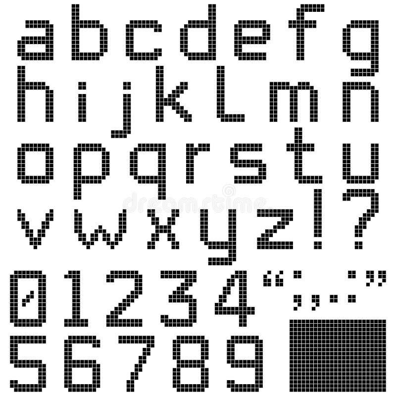 Square Pixel Font stock vector. Illustration of lower - 39546798 Square Pixel Font stock vector. Illustration of lower - 39546798