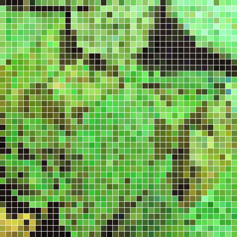 Square Pixel Mosaic Background Stock Illustration - Illustration of ...