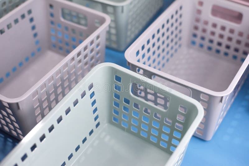 Square Plastic Basket, Full Background Stock Illustration ...