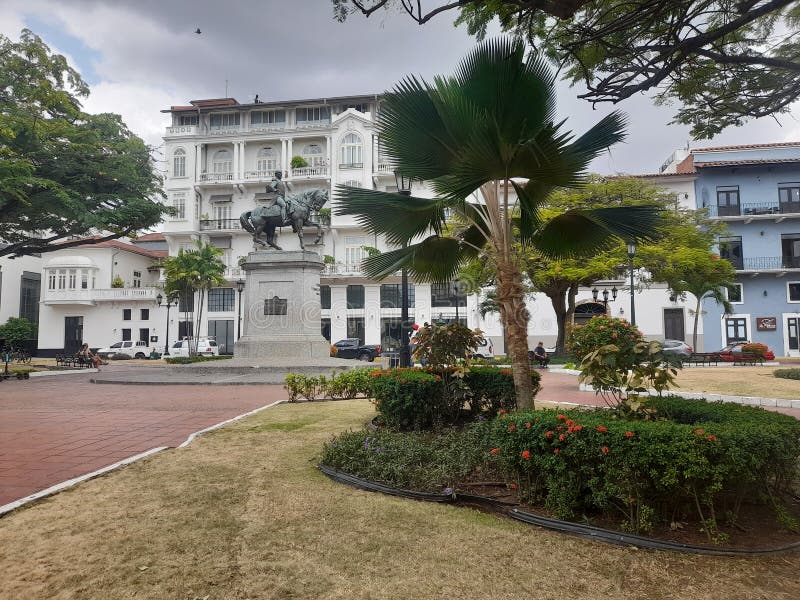 Square Plaza Tomas Herrera Old Town Casco Viejo Editorial Photography ...