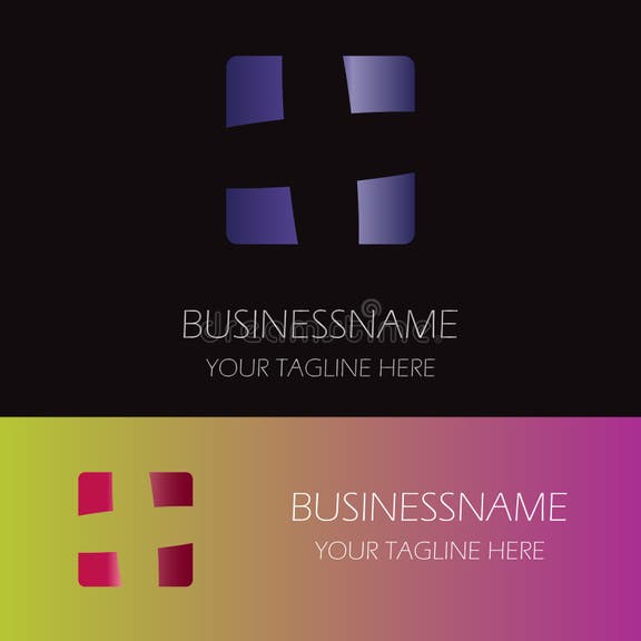 Square plus logo stock vector. Illustration of creative - 82863555