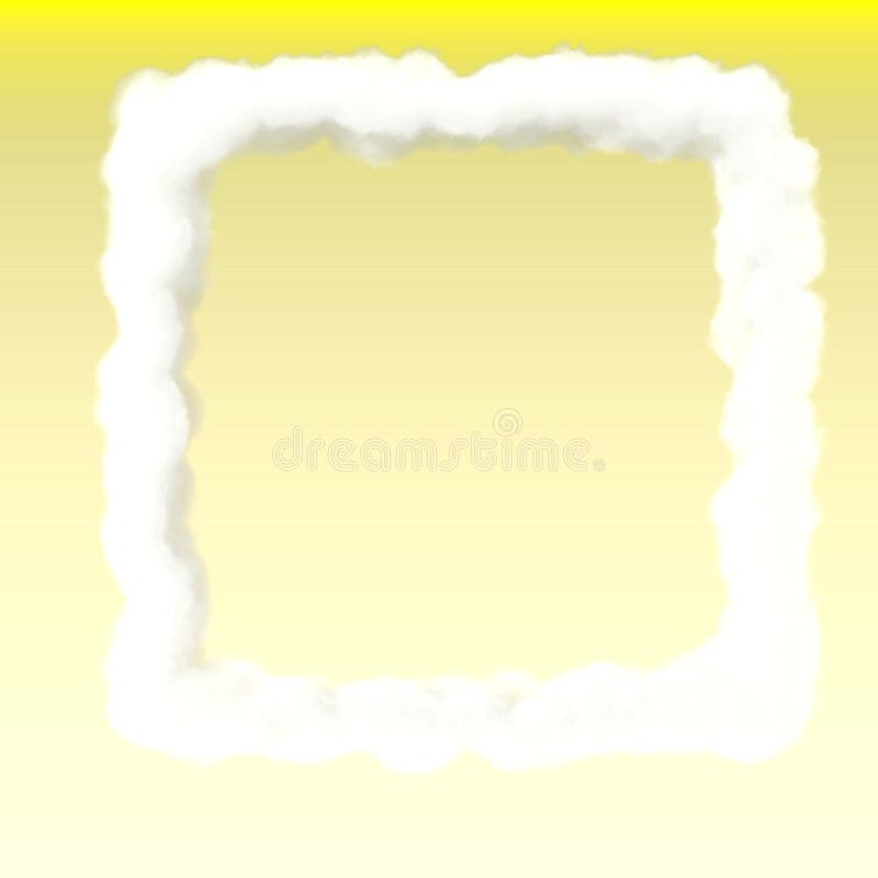 Hanging Clouds Invitation Card Stock Illustration - Illustration of ...