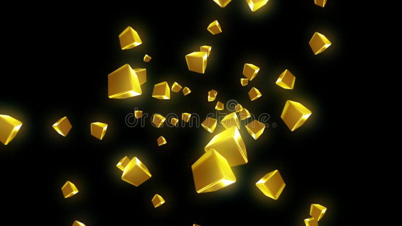 Square Polygon Explode Light Particle Animation Stock Footage - Video ...