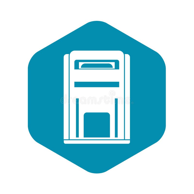 Square Post Box Icon, Simple Style Stock Vector - Illustration of ...