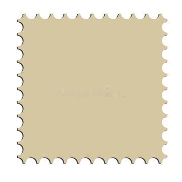 Square Postage Stamp Border (vector) Stock Vector - Illustration of ...