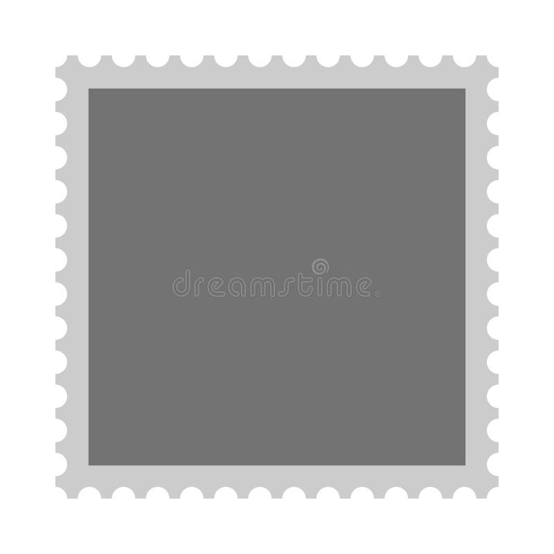 Square Postage Stamp Border Vector Stock Vector - Illustration of ...