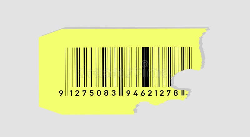 Square Pricetag Barcode Concept Stock Vector - Illustration of store ...