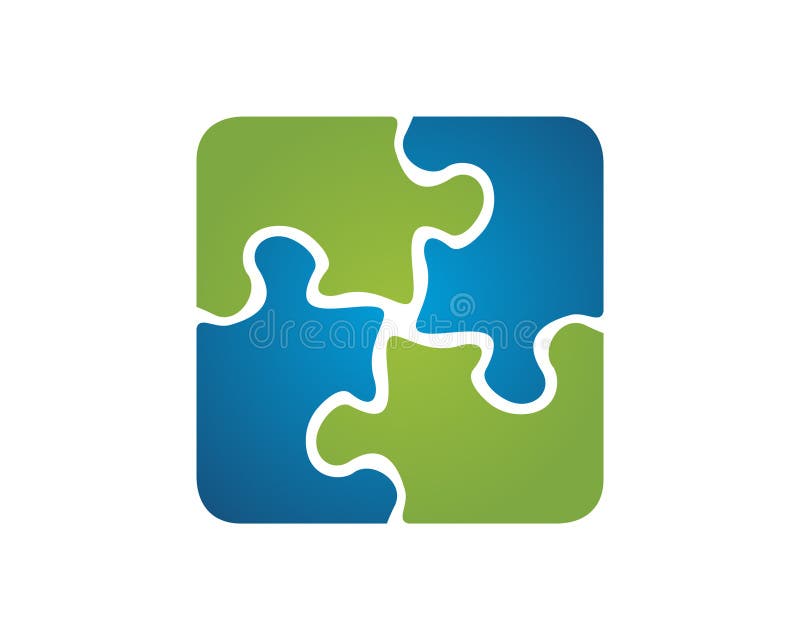 Square Puzzle Logo Icon Template Stock Vector - Illustration of element ...