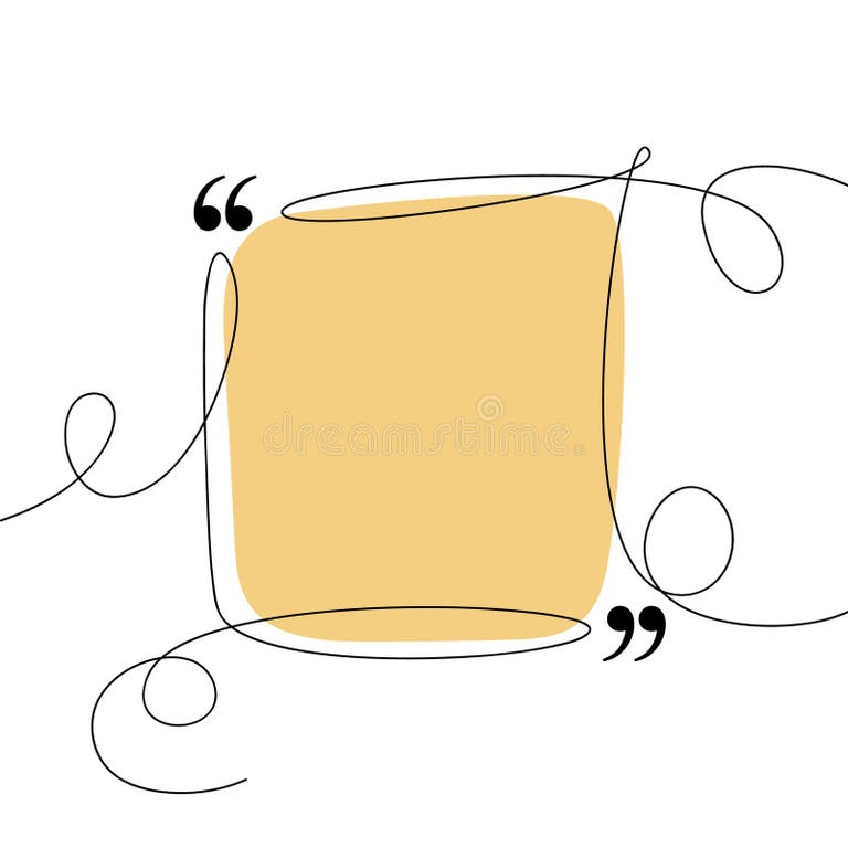 Continuous Line Quotation Stock Illustrations – 150 Continuous Line ...