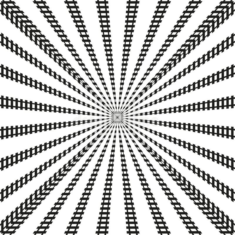 Square Radial Rays. Optical Lines Pattern. Radiating Vector Design ...