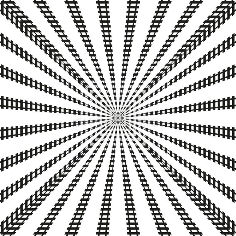 Square Radial Rays. Optical Lines Pattern. Radiating Vector Design ...
