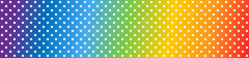 Square Rainbow Background. Square Pattern in Panorama View. Square ...