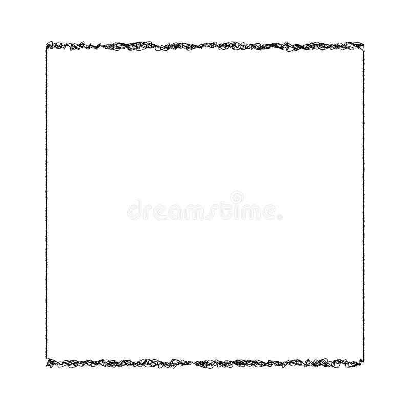 Square, Rectangle Scribbling, Sketchy, Sketch Doodle Lines Element ...