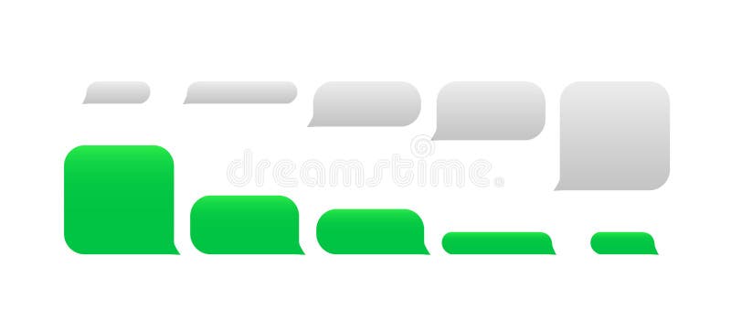 Square and Rectangular Speech Bubbles Set Stock Vector - Illustration ...