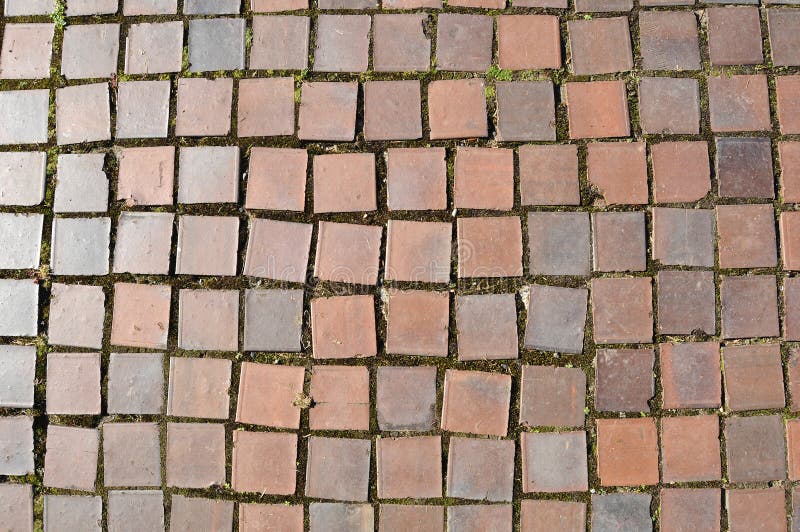 Square Red Clay Bricks stock image. Image of mortar, pavement - 17031651