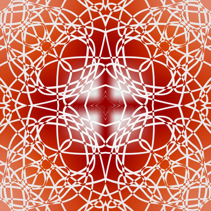 Square Red Fine Patterned Tile in Art Deco Design Stock Vector ...