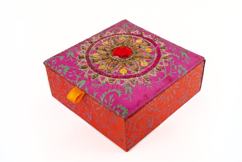 Square red jewellery box stock photo. Image of jewelry - 14560002
