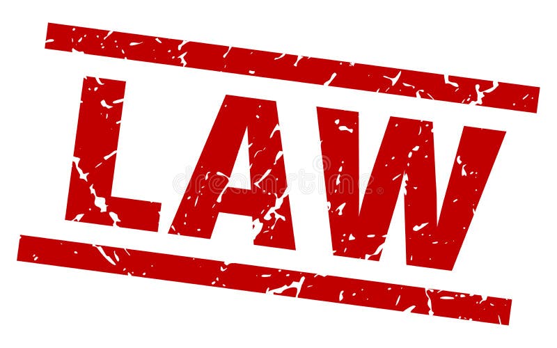 Square red law stamp stock vector. Illustration of square - 94467419