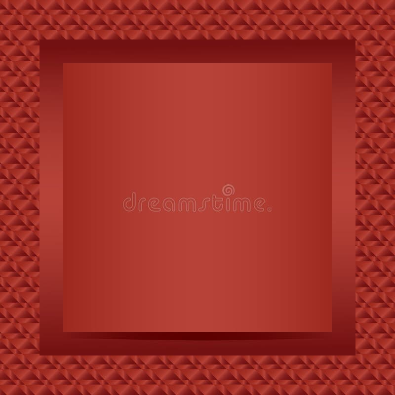 Square Red Text or Photo Frame Design Stock Vector - Illustration of ...