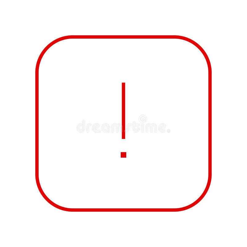 Flat Exclamation Point Line Stock Illustrations – 1,800 Flat ...