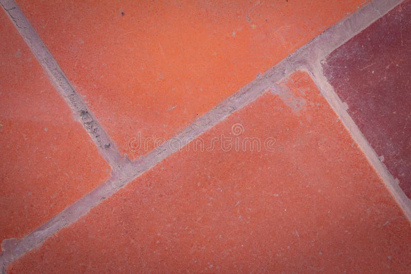 Square Red Tiles on the Terrace Floor Stock Photo - Image of block ...