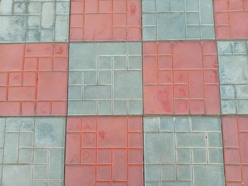 Square Red and White Tile Texture Stock Photo - Image of white, floor ...