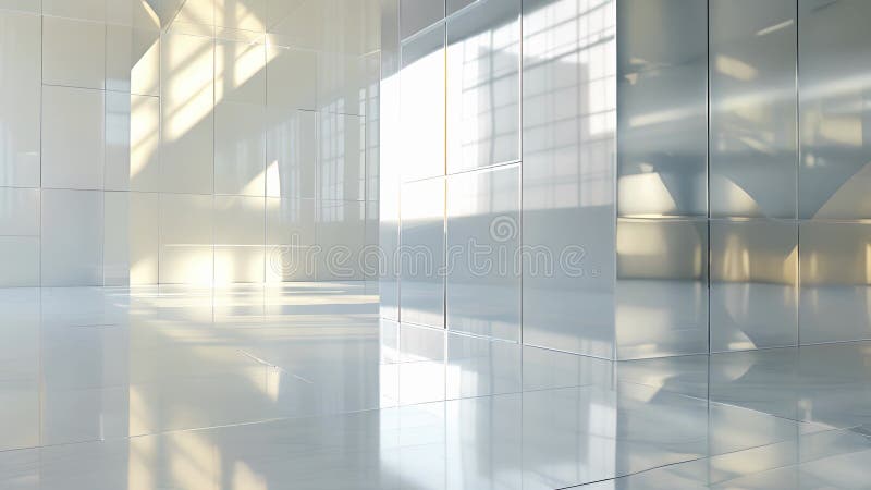 A Square Reflected in a Perfectly Polished Mirror Its Edges Blurred and ...