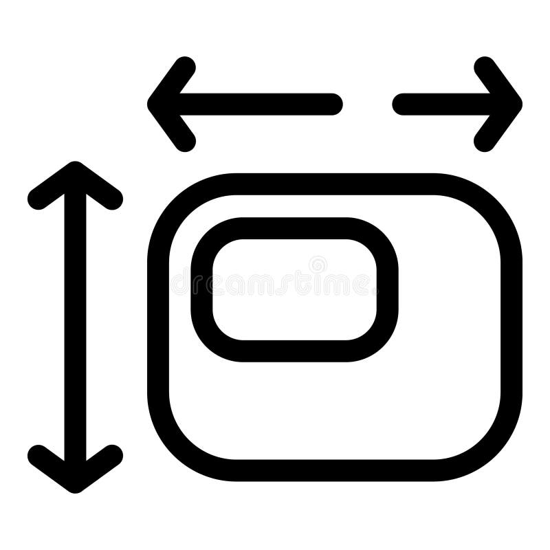 Square Resizing with Arrows Showing How To Resize in Different ...