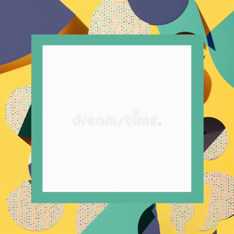 Square Retro Pattern in 90s Style. Modern Design Stock Illustration ...