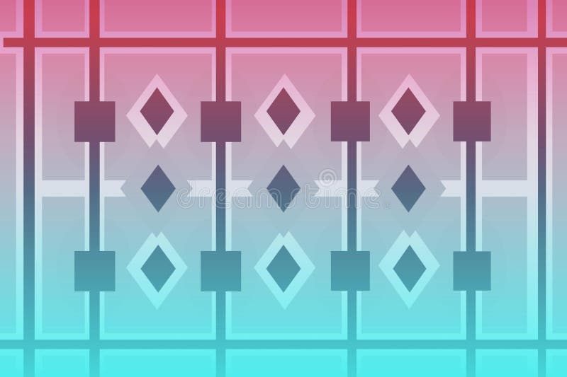 Square and Rhombus Design with Mix Red and Blue Color Background Stock ...