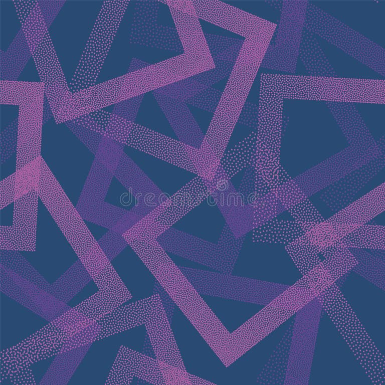 Square Rhombus Shapes of Dot Points Geometric Vector Seamless Pattern ...