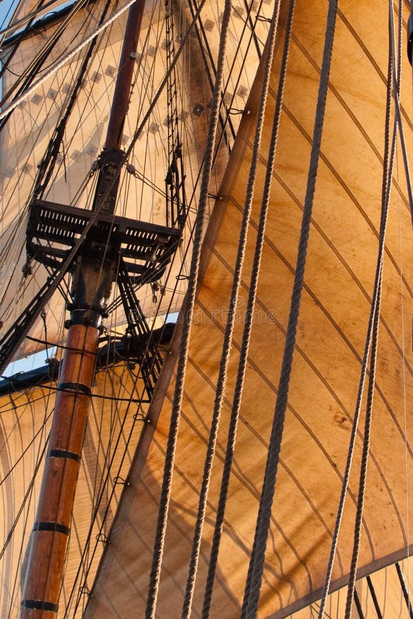 Square rig sails stock photo. Image of sails, mast, masts - 22113400