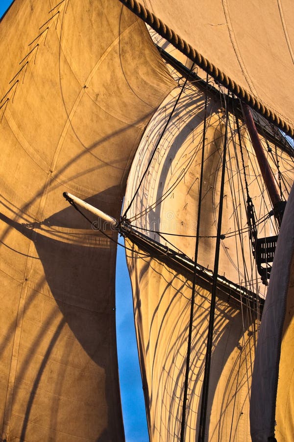 Square rig sails stock image. Image of full, sails, oceanus - 22113483