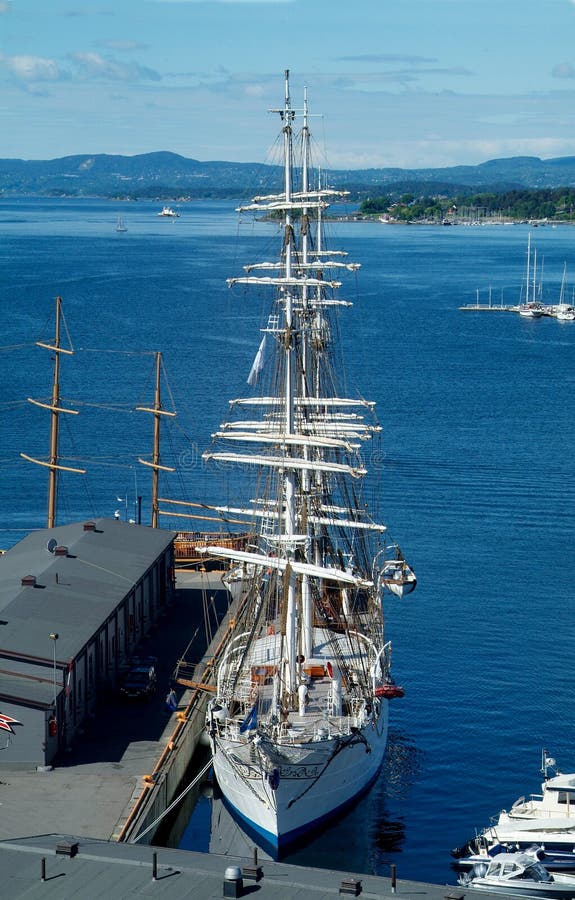 Square-rigger in Oslo stock photo. Image of norway, christian - 1040004