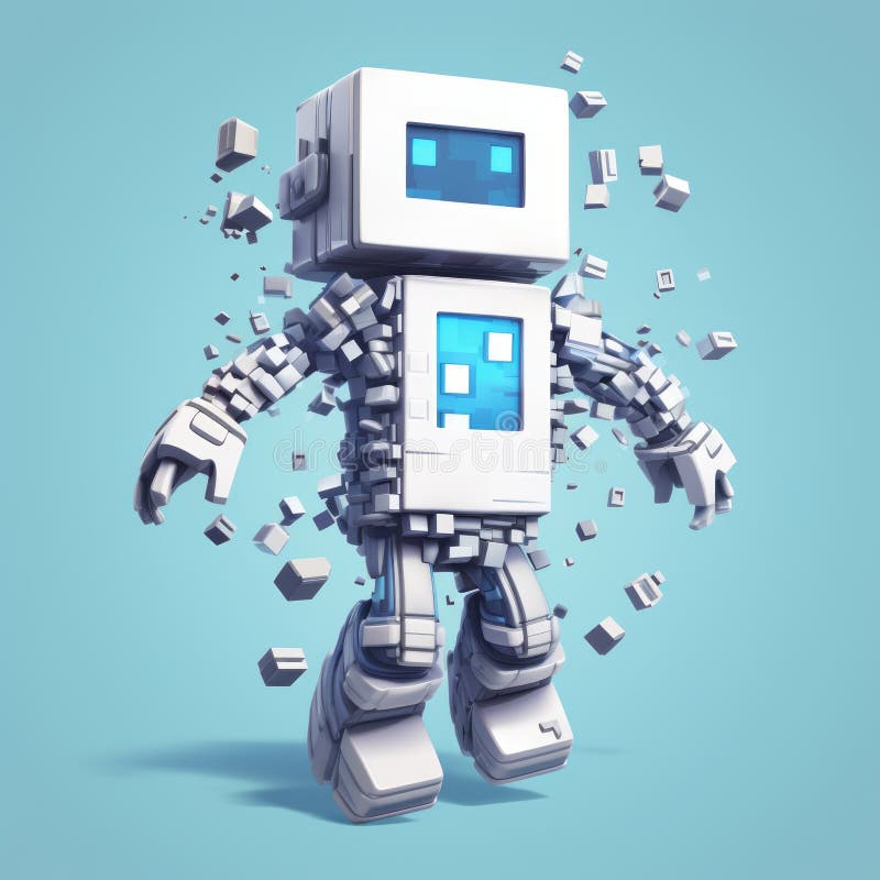 Quadratura: a Chaotic Energy Robot with Falling Bricks Stock ...